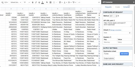 Quick Start Connect APIs With Sheets API Connector