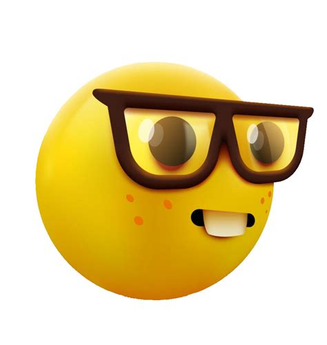 Nerd Emoji Png Images Free Download Pngfre