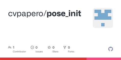 GitHub Cvpapero Pose Init