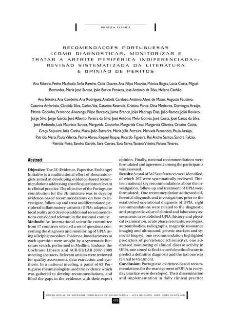 Pdf Portuguese Guidelines On How To Diagnose Monitor And Treat