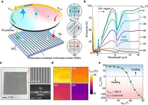 Polarization Mediated Multi State Infrared System For Fine Temperature