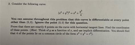 Solved Consider the following curve ² ² ² ² ³² Chegg