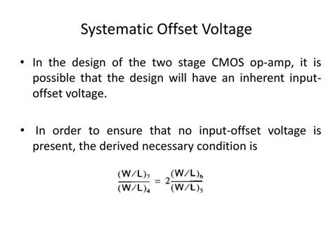 Cmos Opamp Powerpoint Slides Learnpick India