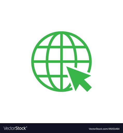 Eps10 Of A Go To Web Icon Royalty Free Vector Image