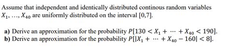 Solved Assume That Independent And Identically Distributed