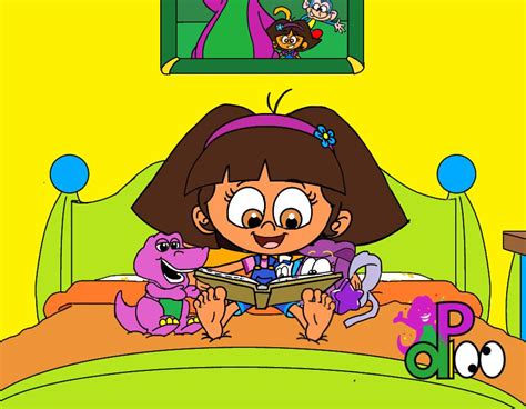 Dora Reading Barefoot By Purpledino100 On Deviantart