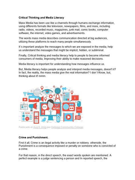 Media Literacy For Informed Consumers Pdf