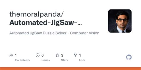 GitHub Themoralpanda Automated JigSaw Puzzle Solver Automated JigSaw Puzzle Solver Computer