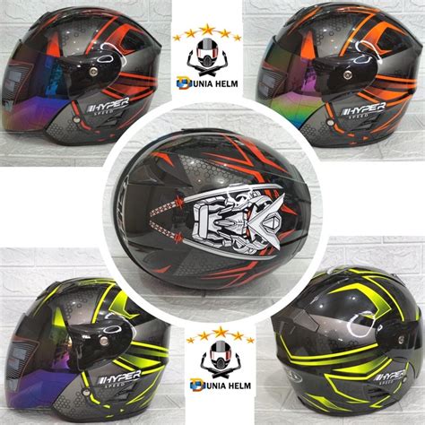 Jual Helm Evolution Merk Shell Hyper Motif Shopee Indonesia