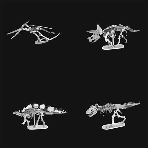 Metal Earth In Australia 4 Dinosaur Models Diy Kits