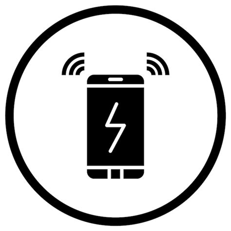 Premium Vector Wireless Charging Vector Icon Design Illustration