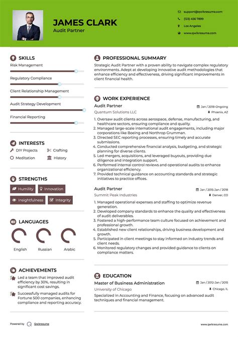 10 Audit Partner Resume Samples And Templates For 2025
