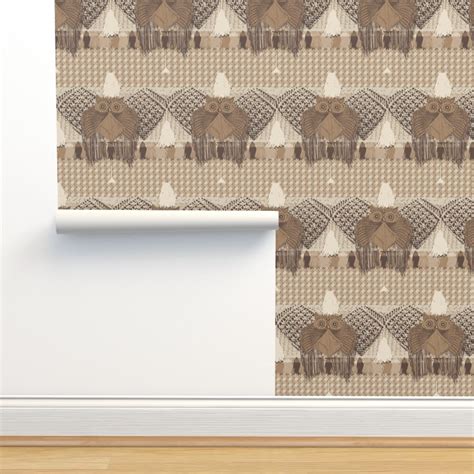 Macrame And Rattan Return To 1970 In Wallpaper Spoonflower