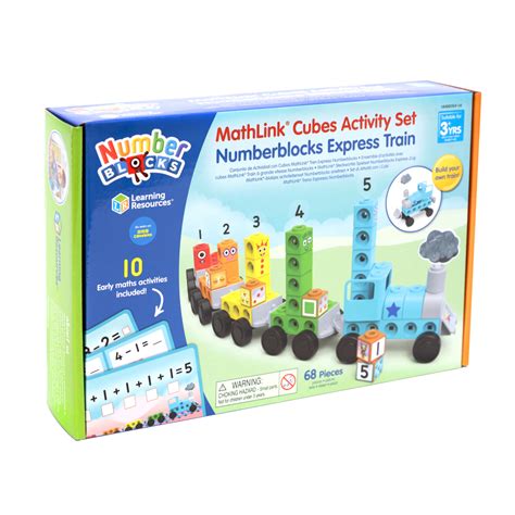Hand2mind Mathlink® Cubes Activity Set Numberblocks® Train Greenbean Learning