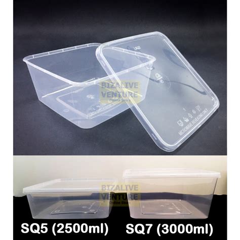 Square And Round Plastic Disposable Microwave Food Container Tupperware