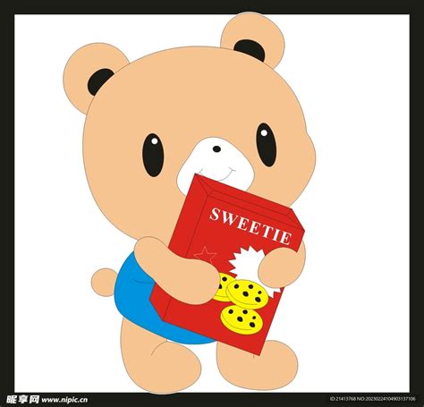 手绘卡通小熊 设计图其他动漫动画设计图库昵图网