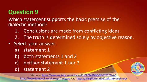 Intro To The Philosophy Of The Human Person Ch 2 2 Dialectic Method