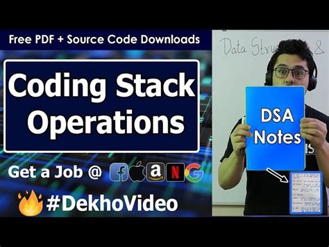 Free Video Implementing Stack Operations In C Using Arrays From
