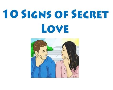 10 Signs Of Secret Love