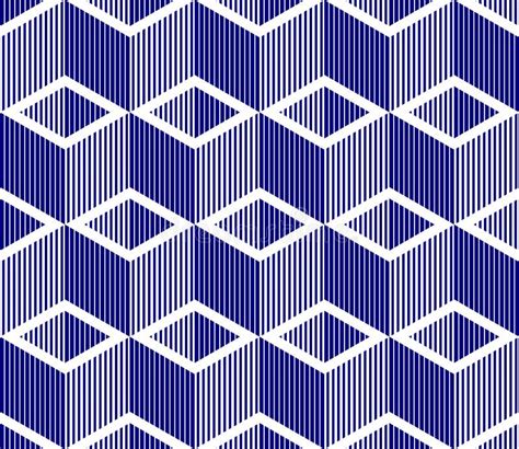 Seamless Isometric Lines Geometric Pattern D Cubes Vector Tiling Background Architecture And