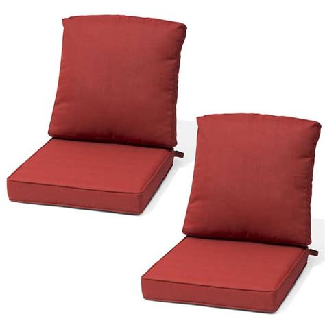 Cloudfly 2 Pieces Outdoor Couch Cushion With Removable Cover 21 In X