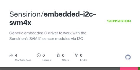 Github Sensirionembedded I2c Svm4x Generic Embedded C Driver To