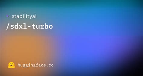 Readme Md Stabilityai Sdxl Turbo At Refs Pr