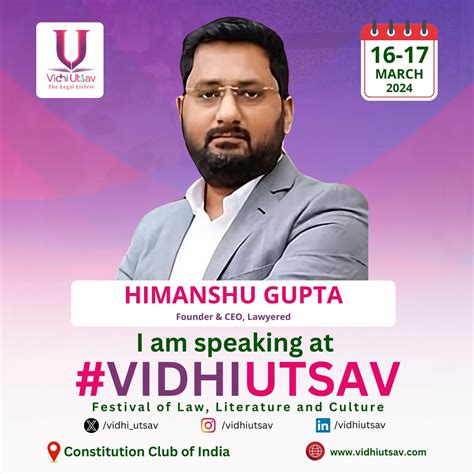 Himanshu Gupta On Linkedin Vidhiutsav Lawyered Legalinnovation