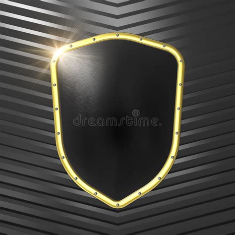 Black Shield Stock Image Image Of Background Black 37415229