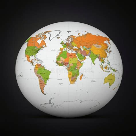 Spherical Map Of The World