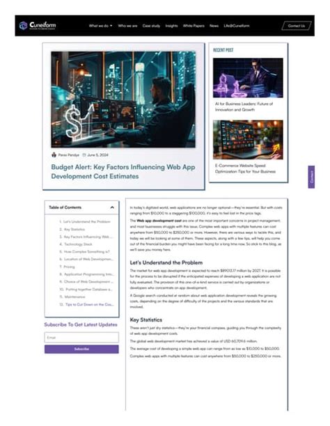 Control Your Web App Development Estimate Cost Budget Alertpdf