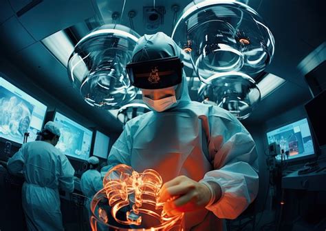 Premium Photo A Doctor Performing A Complex Surgical Procedure