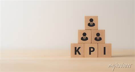 Kpi Concept Employee Proformance Key Performance Indicator Canvas