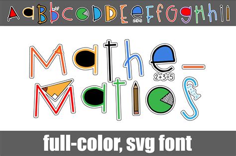 Mathematics Font By Illustration Ink · Creative Fabrica