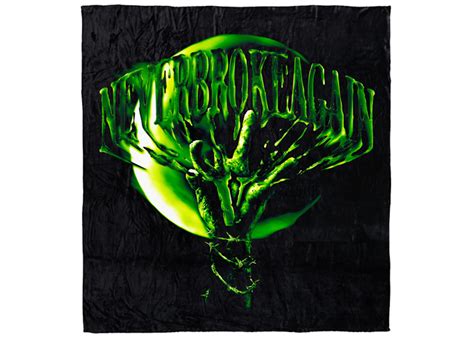 Vlone X Never Broke Again Slime Blanket Black Green Fw21 Us