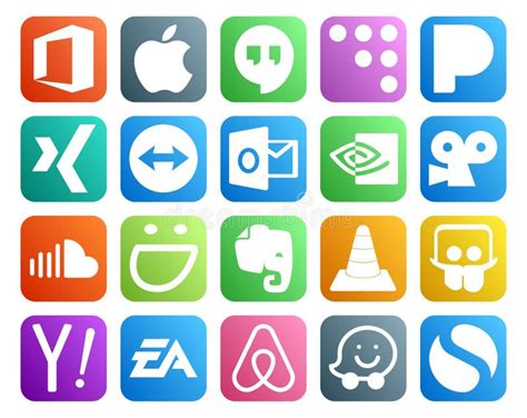 20 Social Media Icon Pack Including Player Vlc Nvidia Evernote Editorial Photo Illustration 20 Social Media Icon Pack Including Player Vlc Nvidia Evernote Editorial Photo Illustration