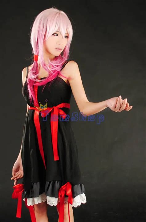 Guilty Crown Inori Black Dress Cosplay