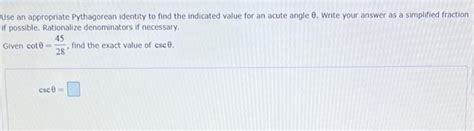 solved given the function value find a cofunction of