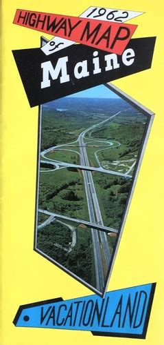 Maine 1962 State Highway Map Ebay