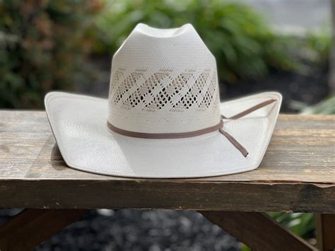 American Hat Co Straw 6300 Crown Minnick Brim 4 Chl Trim 2 Cahs Guadalajara Western Wear