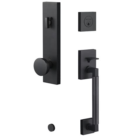 Ridgecrest Modern Collection Roma Handleset In Flat Black With