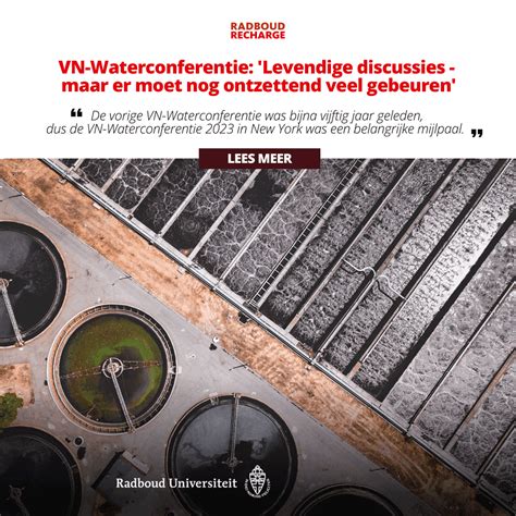 Radboud University On Linkedin Radboudrecharge Wateraction