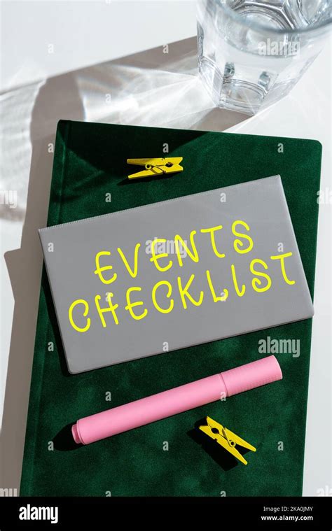 Handwriting Text Events Checklist Business Approach Invaluable Tool