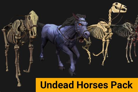 Undead Horses Pack Characters Unity Asset Store