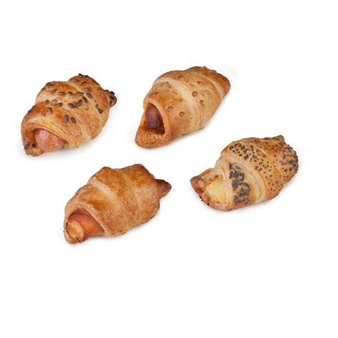 Assorted Traditional Mini Croissants 30g Pre Baked Bread And Frozen