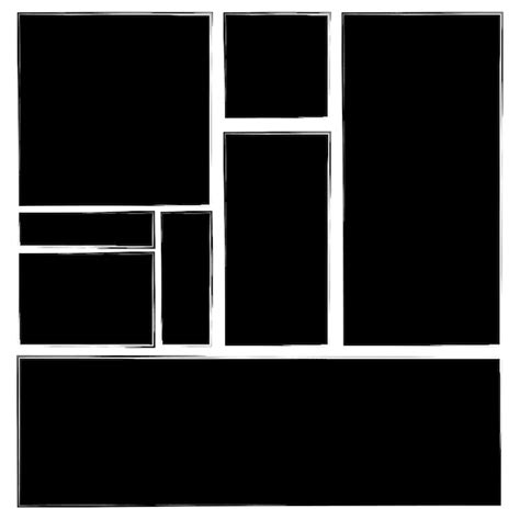 Premium Vector Brush Grunge Inc Rectangular Black Frames Vector