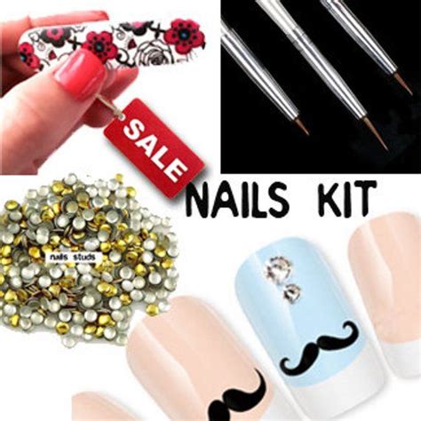 Diy Nails Art Tools Kit Set For Nails Tips Decoration Diy Nail Art