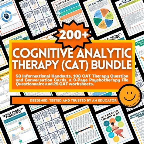 Cognitive Analytic Therapy Cat Resource Bundle Worksheets Cheat Sheets Cards Brief Therapy