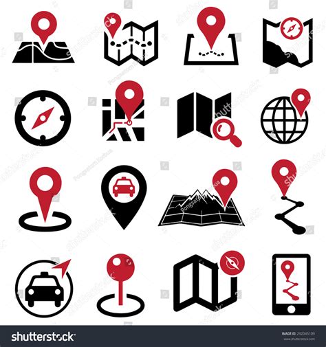 Gps Map Vector Icon Shutterstock