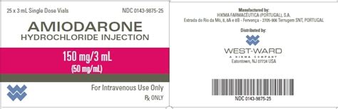 Amiodarone Hydrochloride Injection Solution